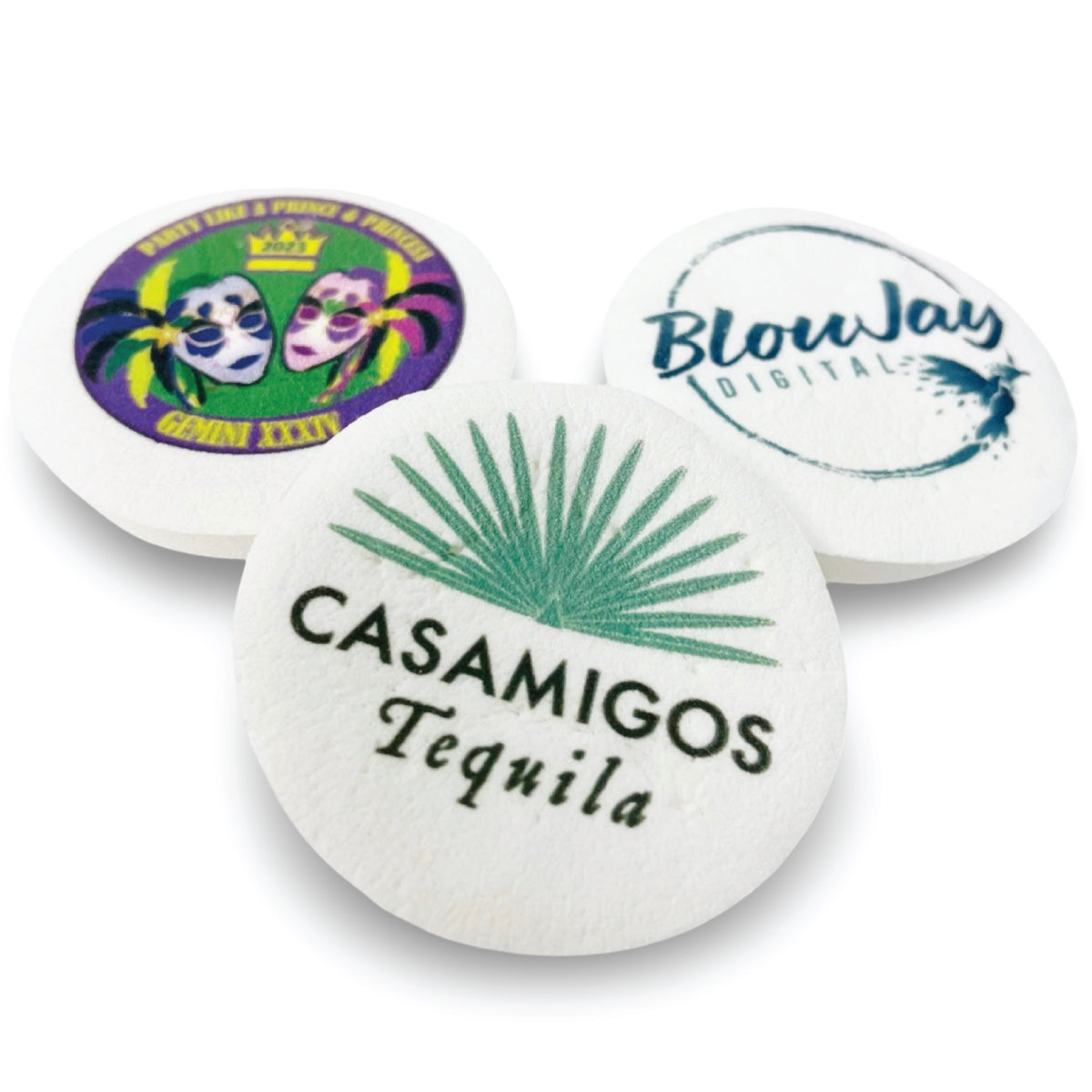 Direct Imprint Marshmallow Rounds- Singles – Lady Fortunes Inc