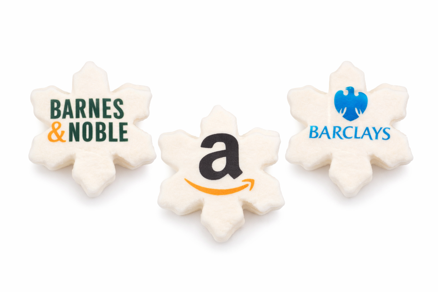 Direct Imprint Marshmallow Snowflakes- 3 Inch- Singles – Lady Fortunes Inc