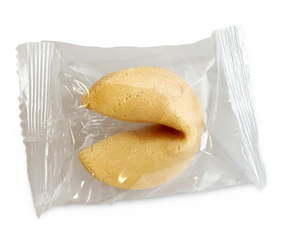 Plain Gourmet Vanilla Fortune Cookies- Single – Lady Fortunes Inc
